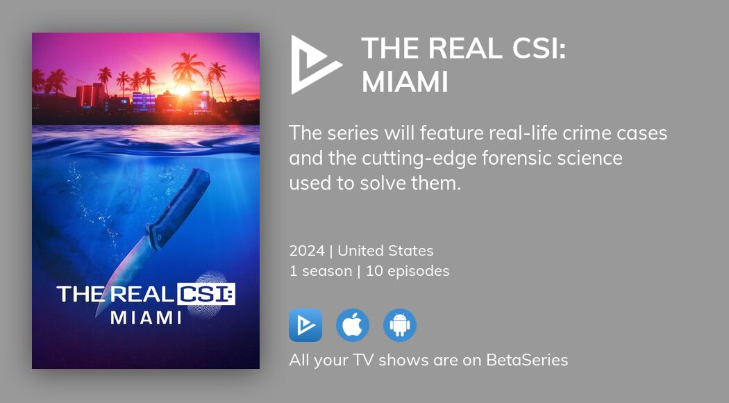 Watch The Real CSI: Miami streaming