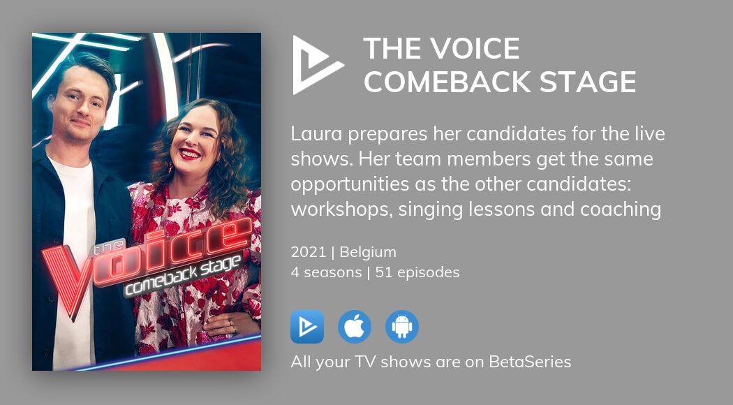 Watch The Voice Comeback Stage streaming