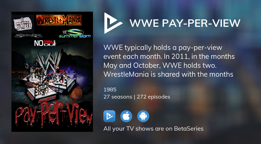 Watch WWE Pay-Per-View streaming