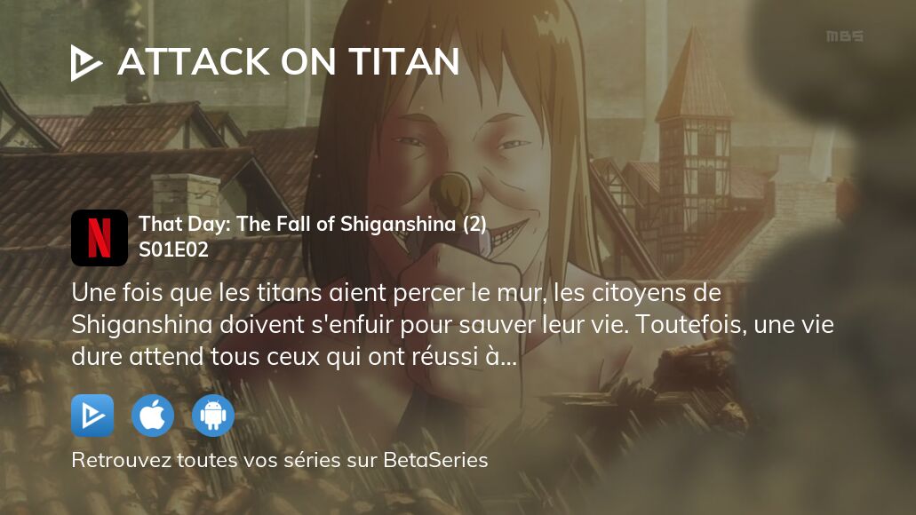 Regarder Attack on Titan saison 1 épisode 2 streaming complet