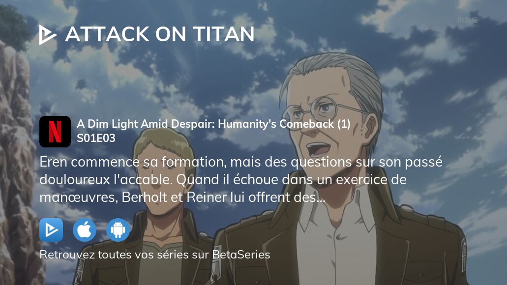 Regarder Attack on Titan saison 1 épisode 3 streaming complet