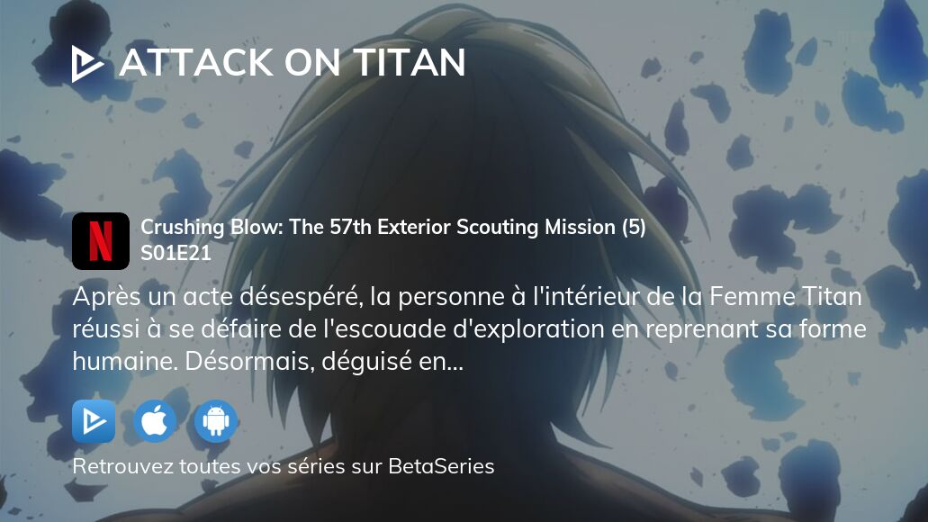 Regarder Attack on Titan saison 1 épisode 21 streaming complet