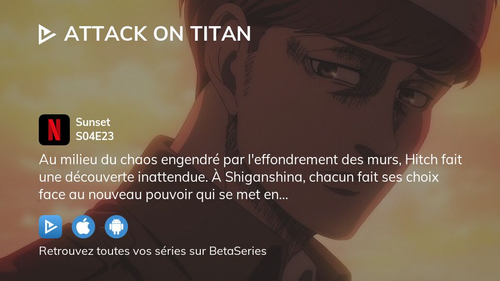 Regarder Attack on Titan saison 4 épisode 23 streaming complet