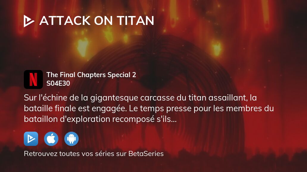 Regarder Attack on Titan saison 4 épisode 30 streaming complet