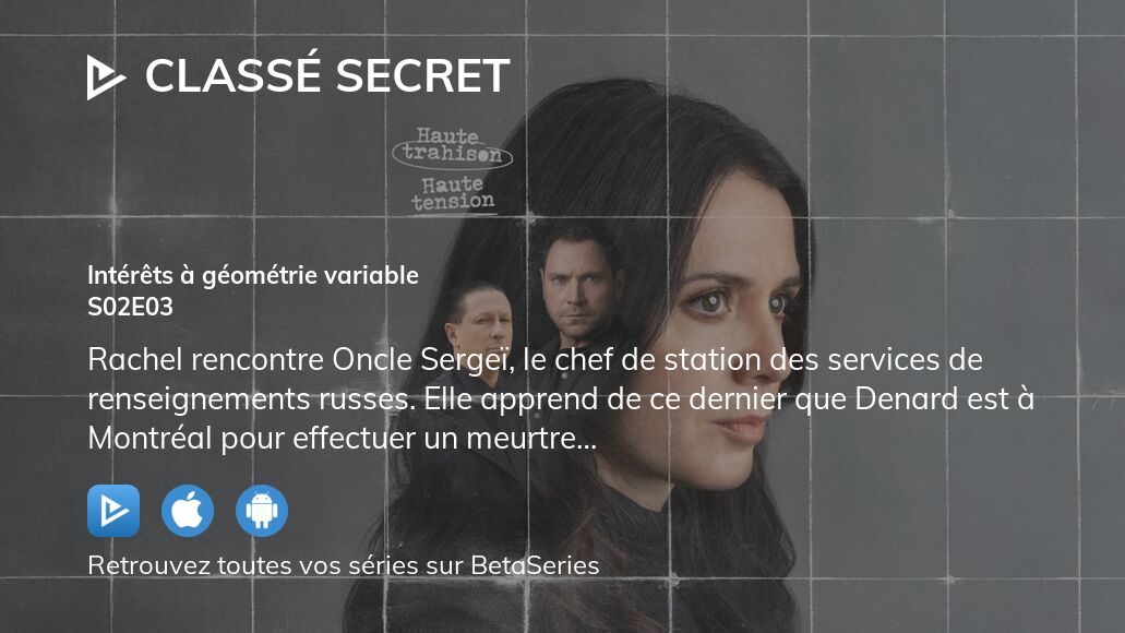 Regarder Classé secret saison 2 épisode 3 streaming complet