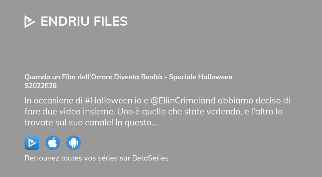 Regarder Endriu Files saison 2022 épisode 26 en streaming complet ...