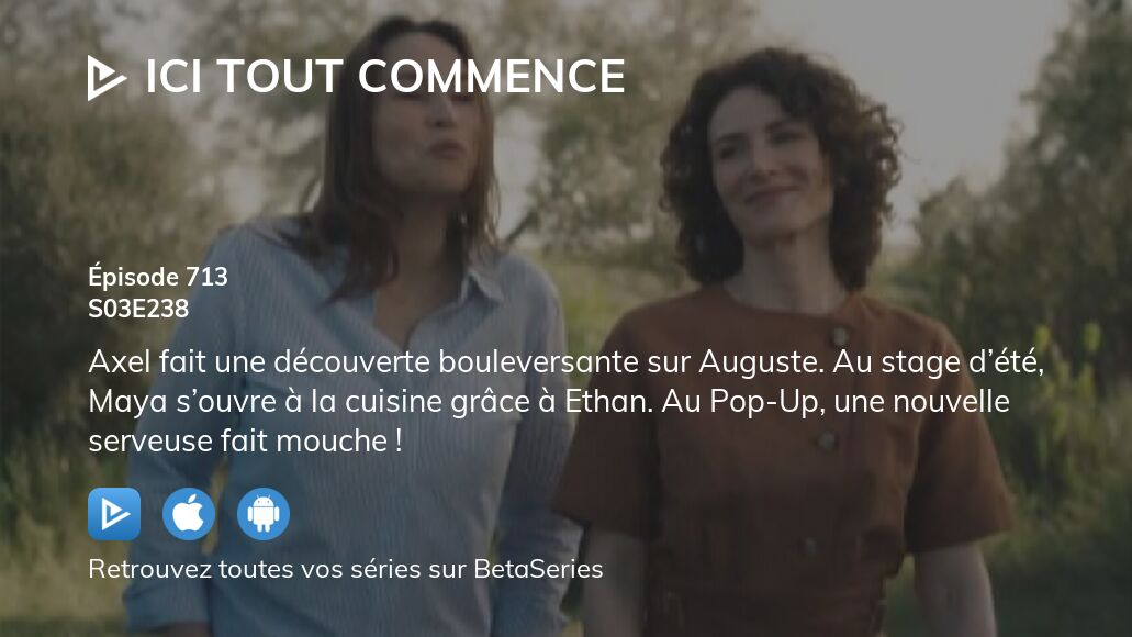 Où regarder Ici tout commence saison 3 épisode 238 en streaming complet ? | BetaSeries.com