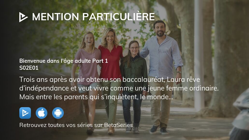 Regarder Mention particulière saison 2 épisode 1 streaming complet