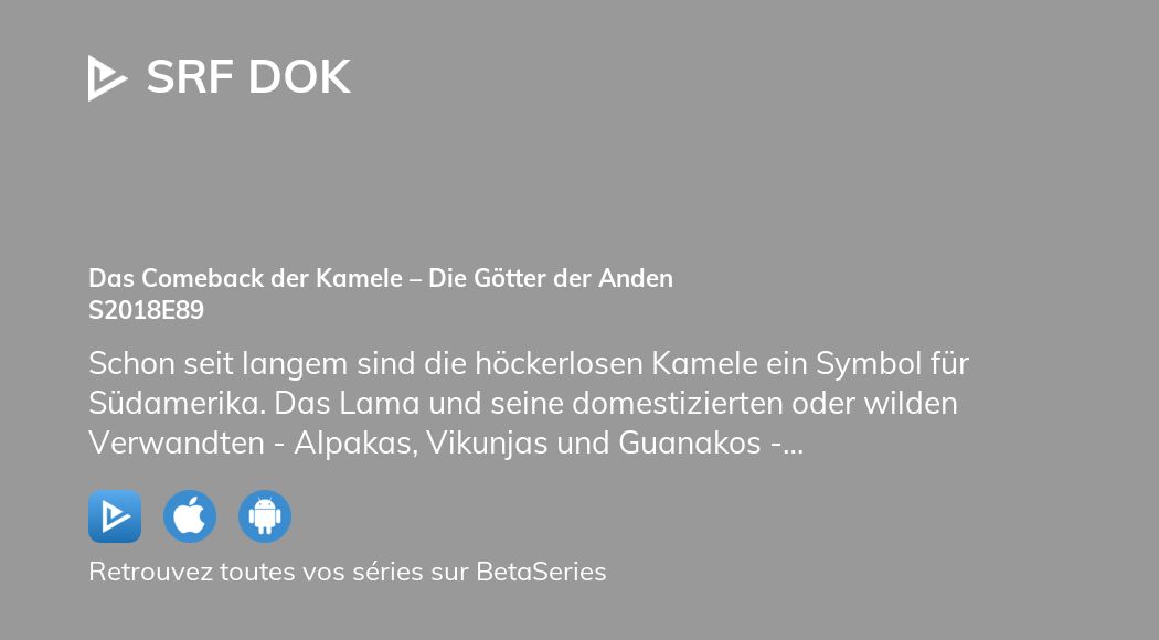 Regarder SRF Dok saison 2018 épisode 89 streaming complet
