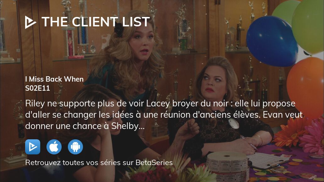 Regarder The Client List saison 2 épisode 11 streaming complet