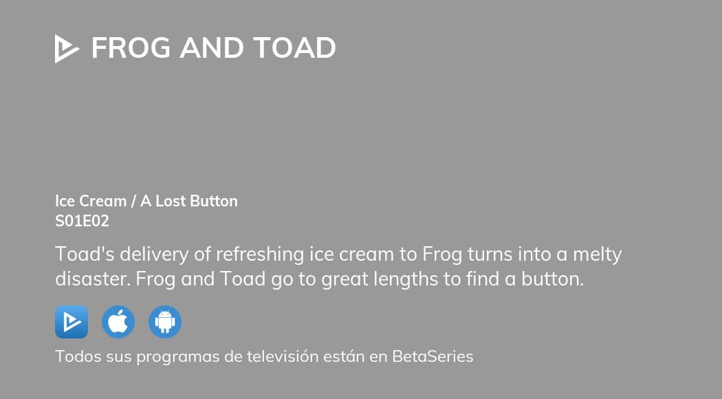 Ver Frog and Toad temporada 1 episodio 2 streaming