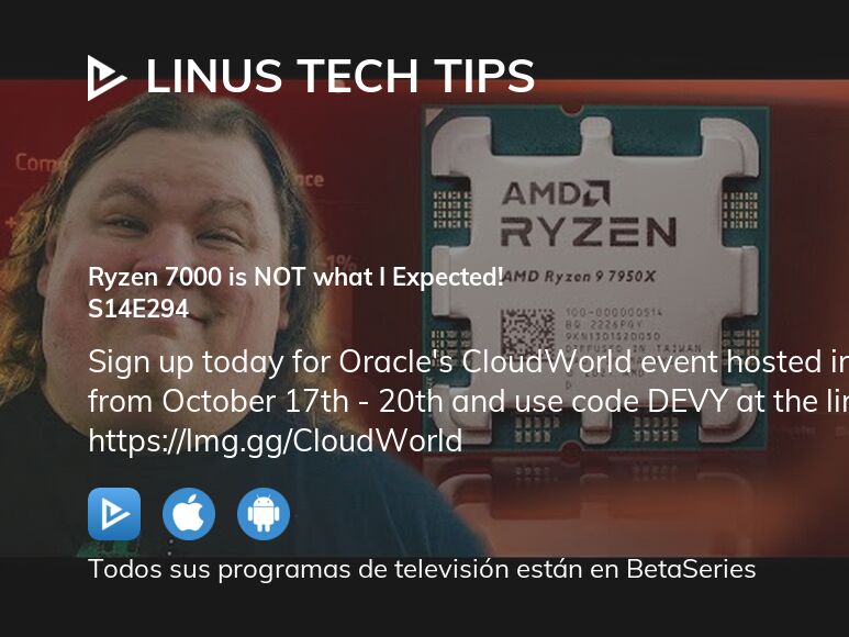 Ver Linus Tech Tips temporada 14 episodio 294 streaming