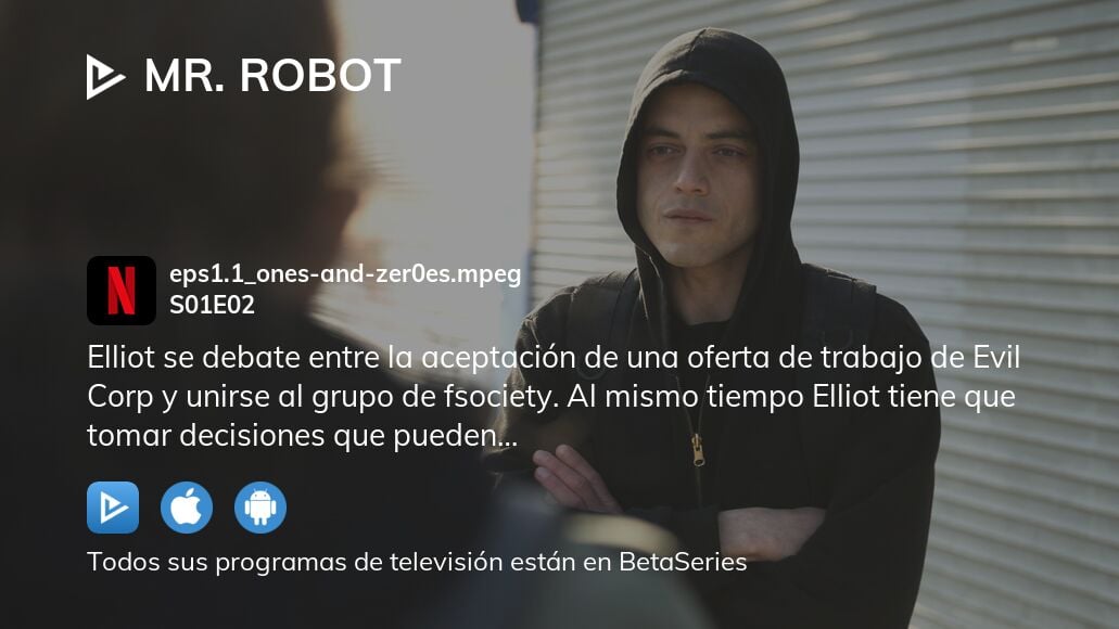 Ver Mr. Robot temporada 1 episodio 2 streaming