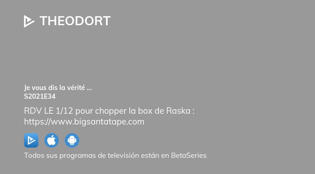 Ver THEODORT temporada 2021 episodio 34 streaming