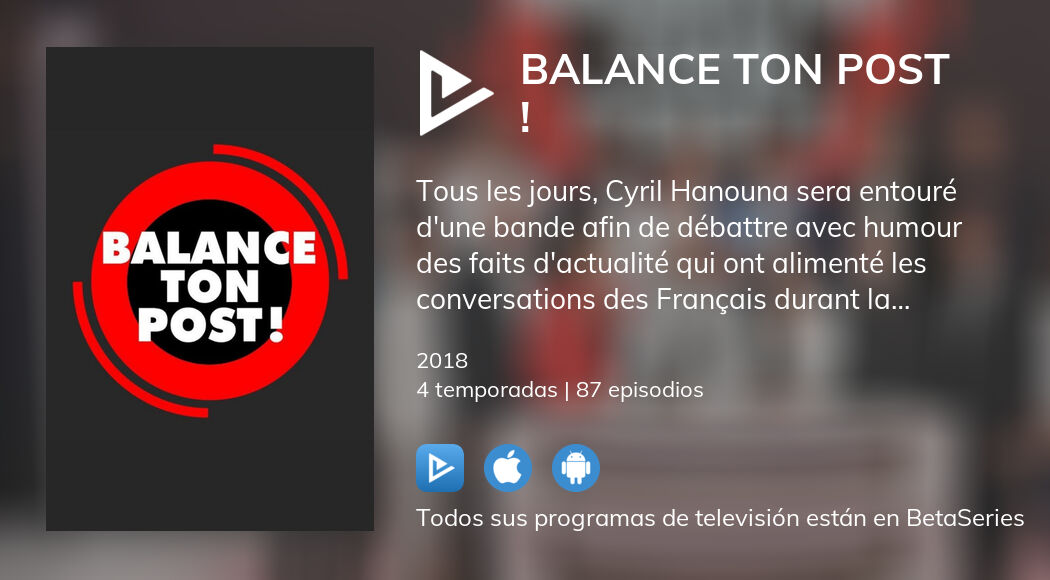 Ver Balance ton post ! en streaming
