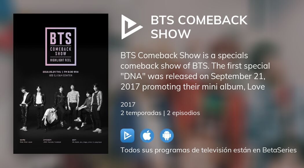 Ver BTS Comeback Show en streaming