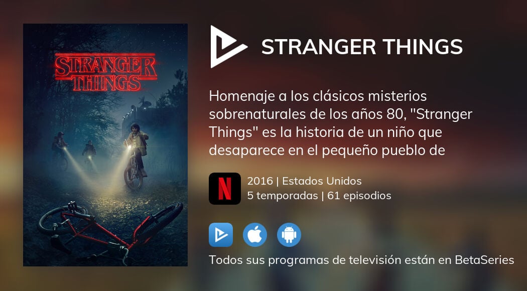 Ver Stranger Things temporada 1 streaming