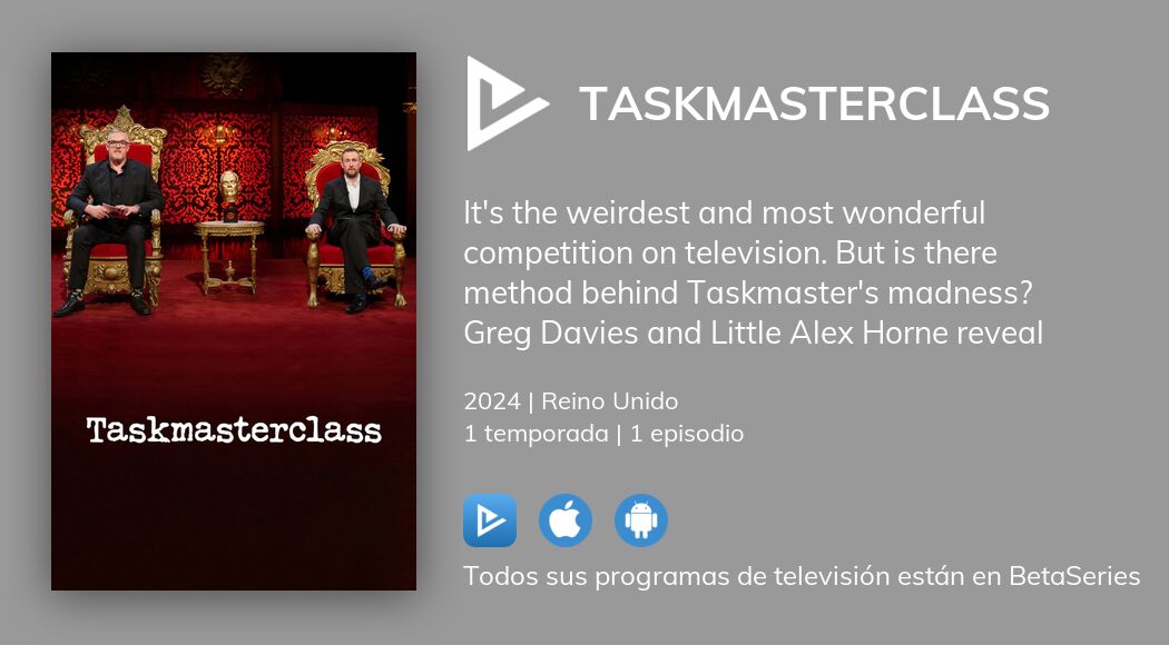 Ver Taskmasterclass en streaming