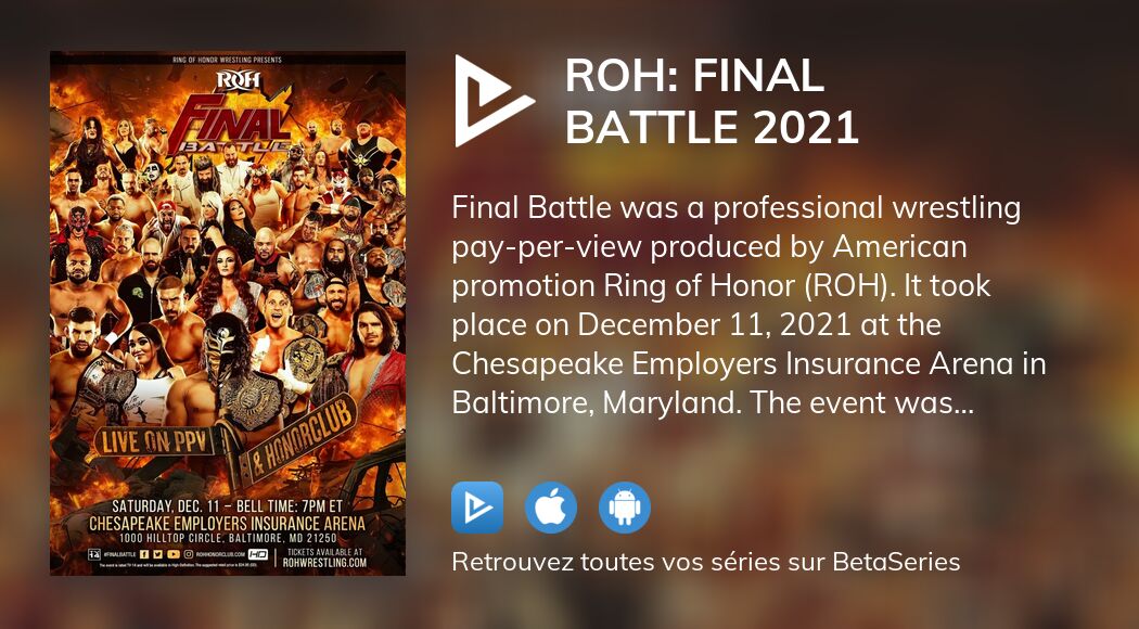 Regarder ROH: Final Battle 2021 streaming