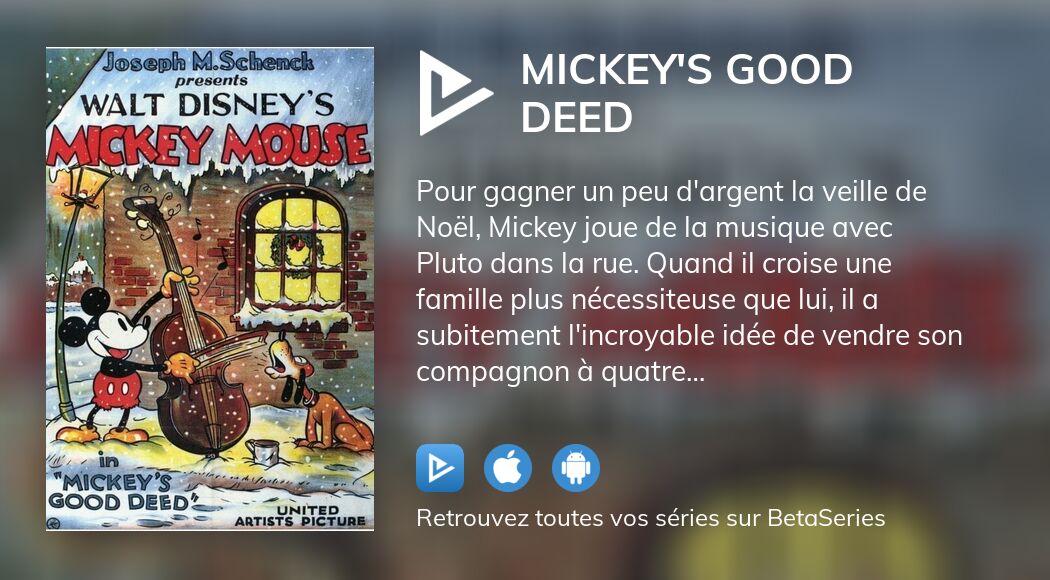 Regarder Mickey's Good Deed streaming