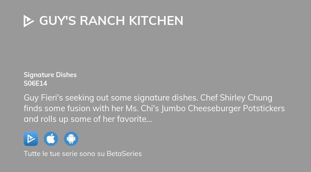 Dove guardare Guy's Ranch Kitchen stagione 6 episodio 14 streaming ...
