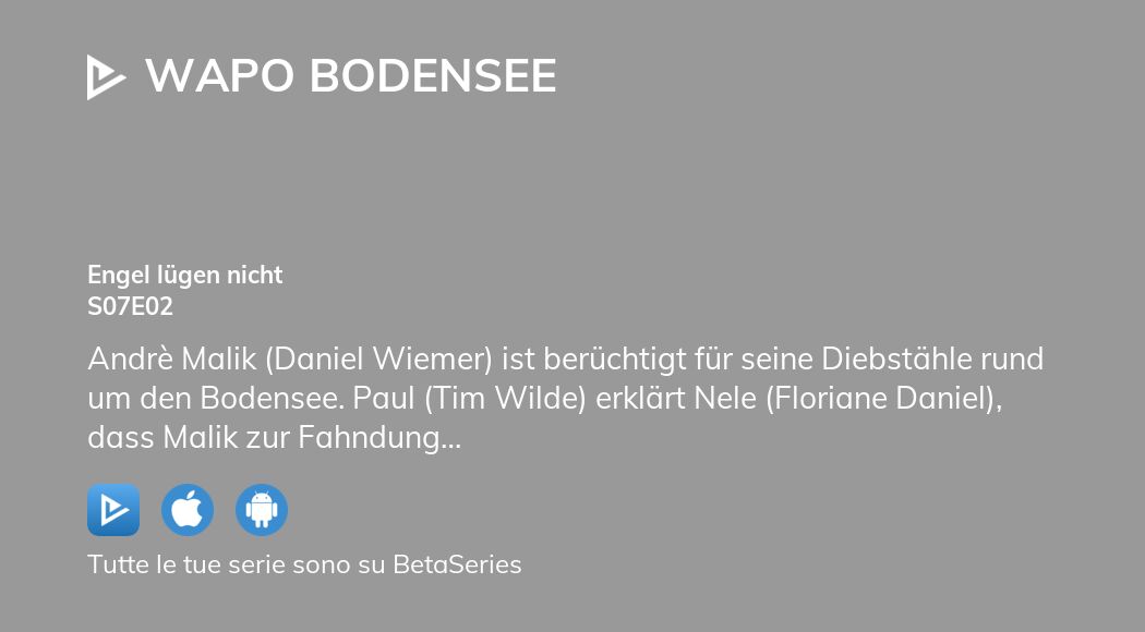 Dove guardare WaPo Bodensee stagione 7 episodio 2 streaming completo? | BetaSeries.com