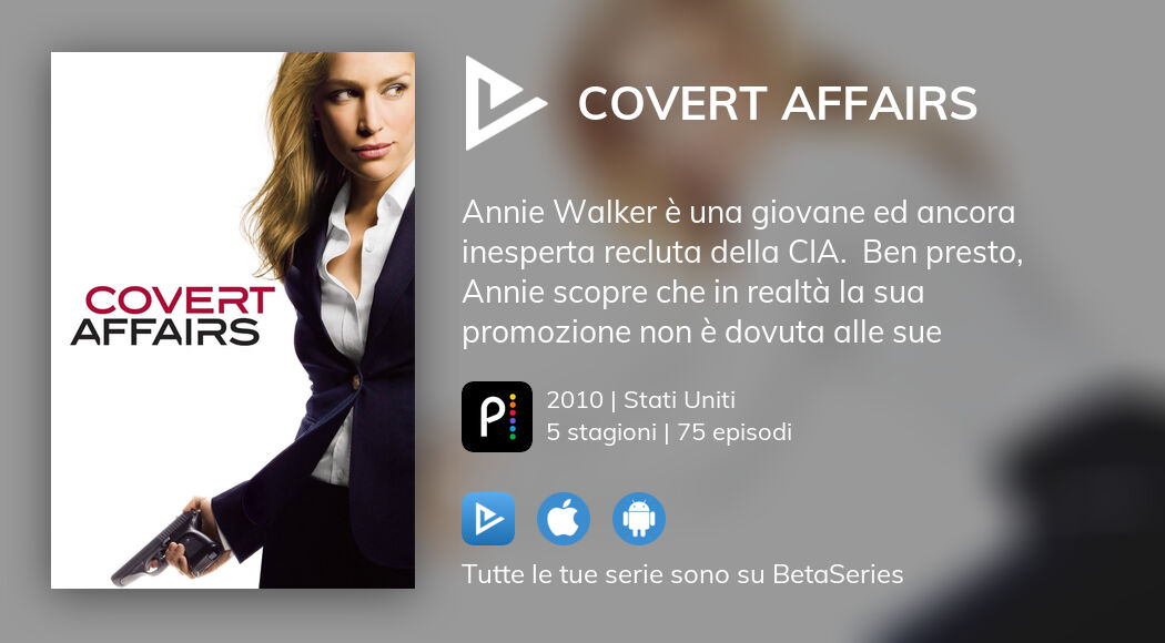 Guarda Covert Affairs in streaming