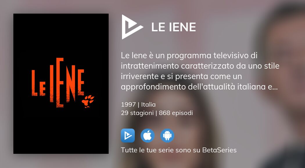 Guarda Le Iene in streaming