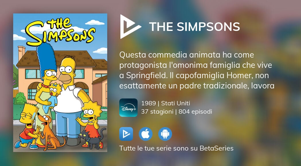 Guarda The Simpsons in streaming