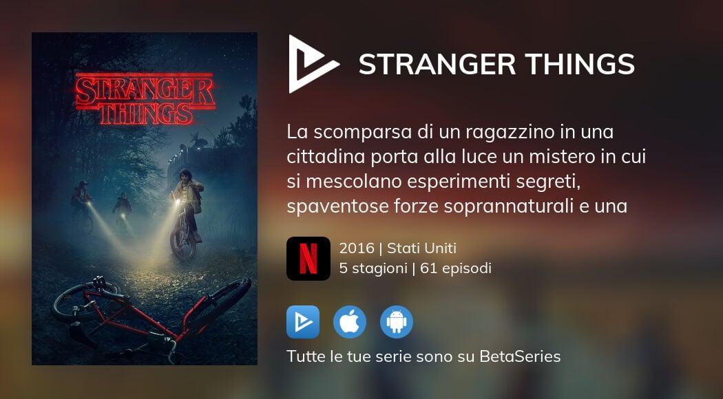 Guarda Stranger Things in streaming