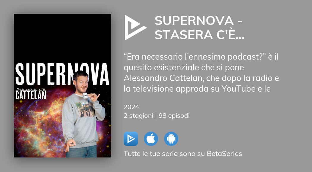 Guarda Supernova - Stasera c'è Cattelan in streaming