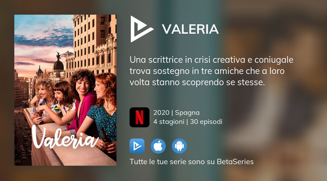 Guarda Valeria in streaming