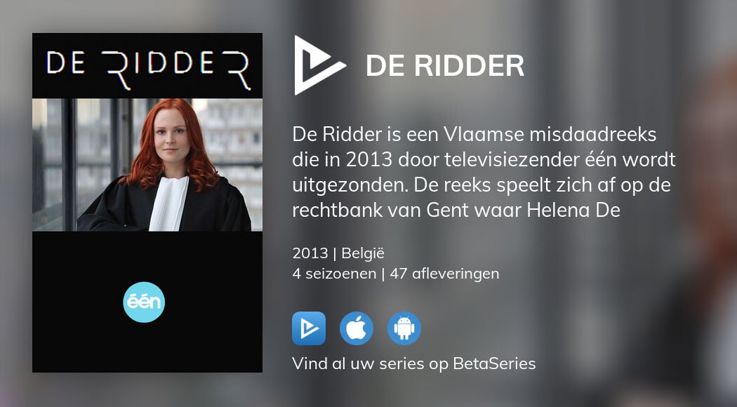 Kijk De Ridder streaming