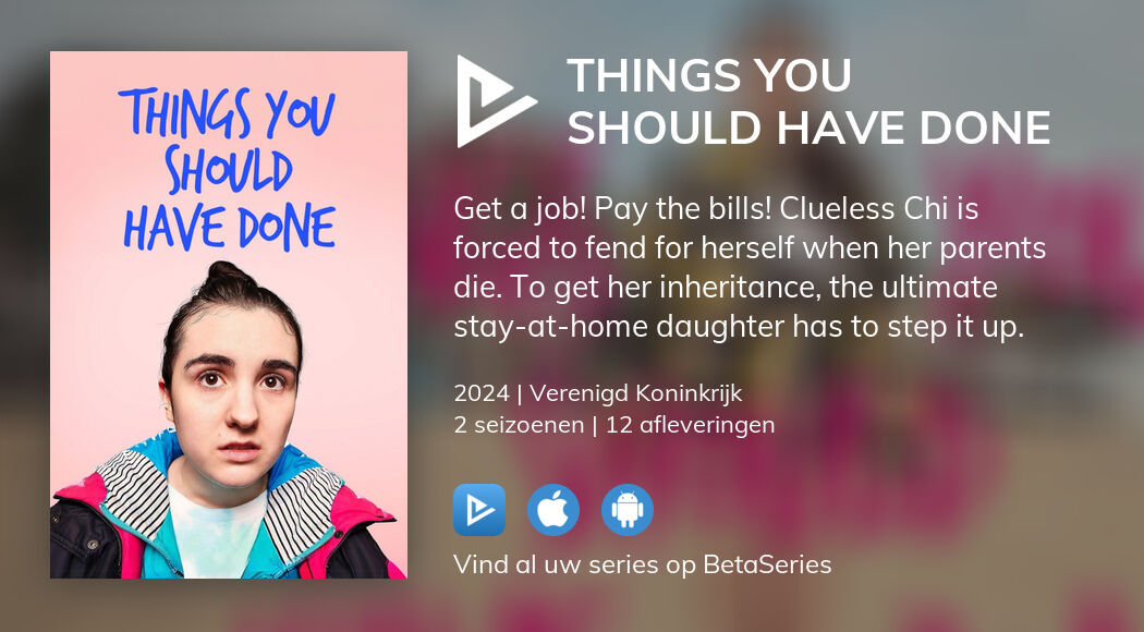 Video : Bekijk Things You Should Have Done in volledige legale stream ...