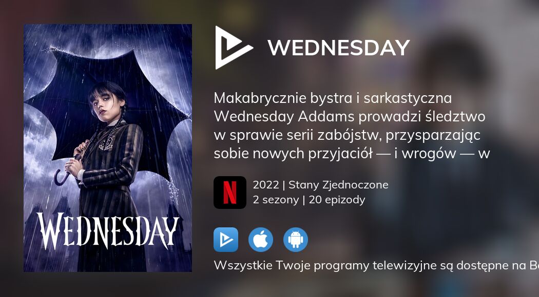 Oglądaj Wednesday sezon 1 streaming