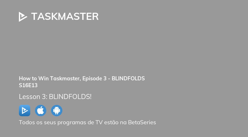 Vídeo : Assista a Taskmaster temporada 16 episódio 13 em streaming completo