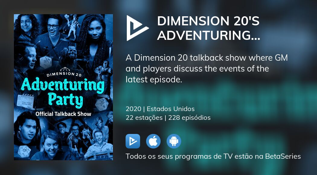 Assista ao streaming de Dimension 20's Adventuring Party