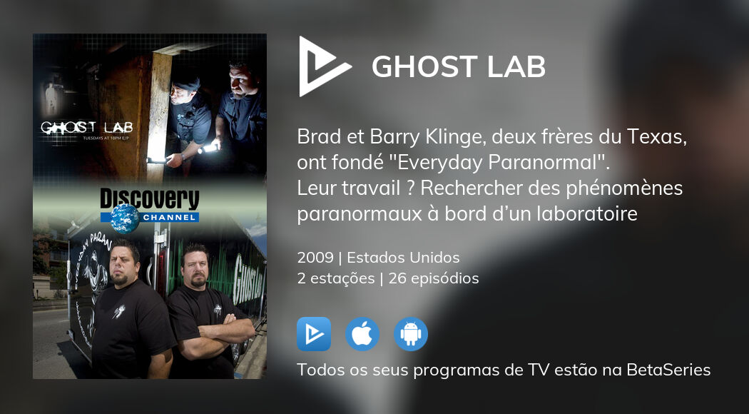 Assista ao streaming de Ghost Lab