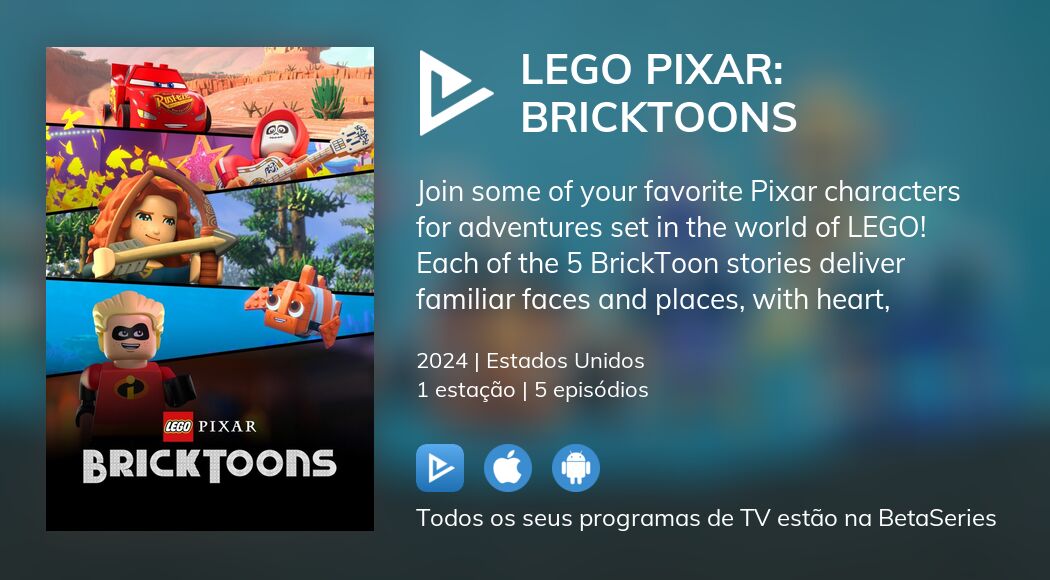 Assista ao streaming de LEGO Pixar: BrickToons