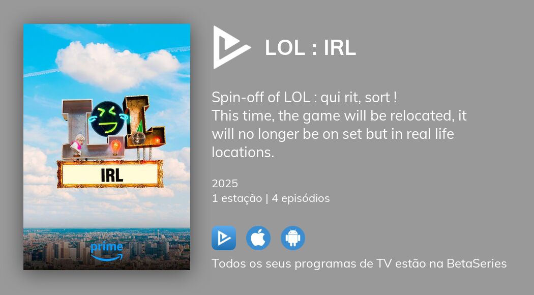 Assista ao streaming de LOL: IRL