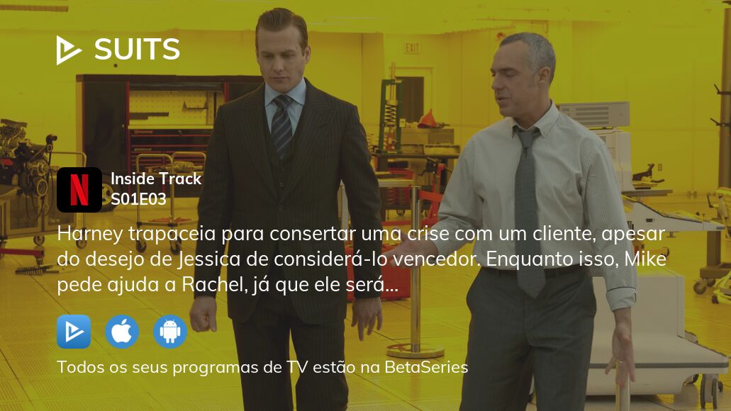 Vídeo : Ver Suits temporada 1 episódio 3 em streaming total