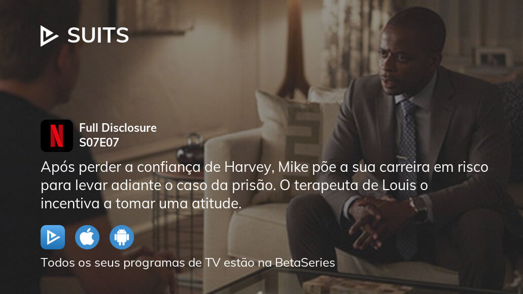 Vídeo : Ver Suits temporada 7 episódio 7 em streaming total