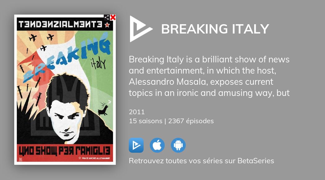 Regarder Breaking Italy streaming