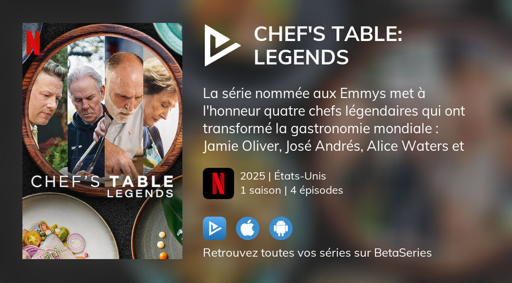 Regarder Chef's Table: Legends streaming