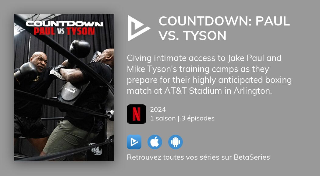 Regarder Countdown: Paul vs. Tyson streaming