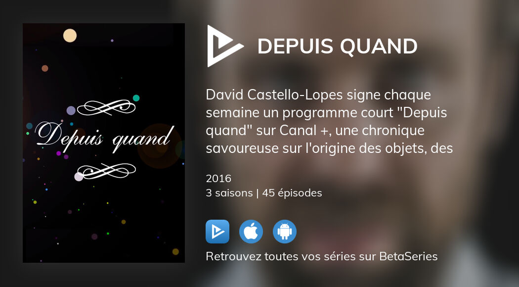 Regarder Depuis quand streaming