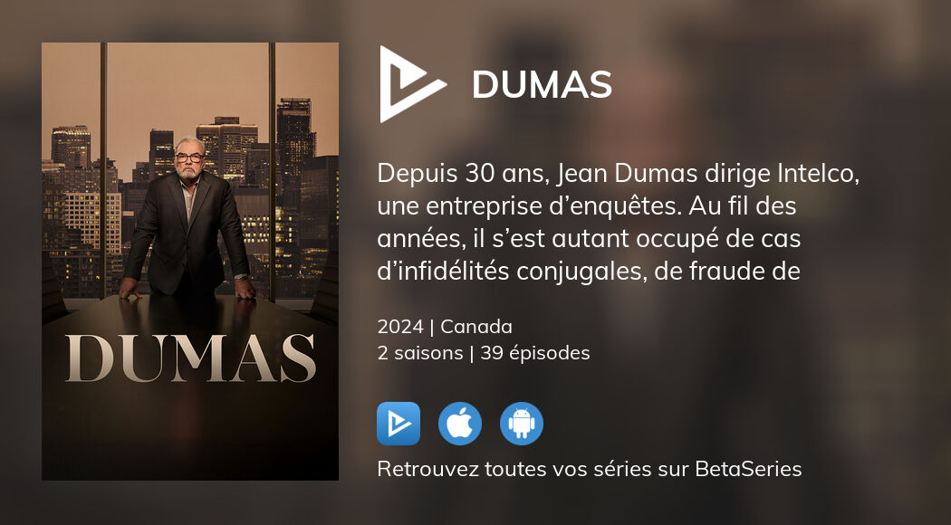 Vidéo : Voir la série Dumas en streaming légal complet