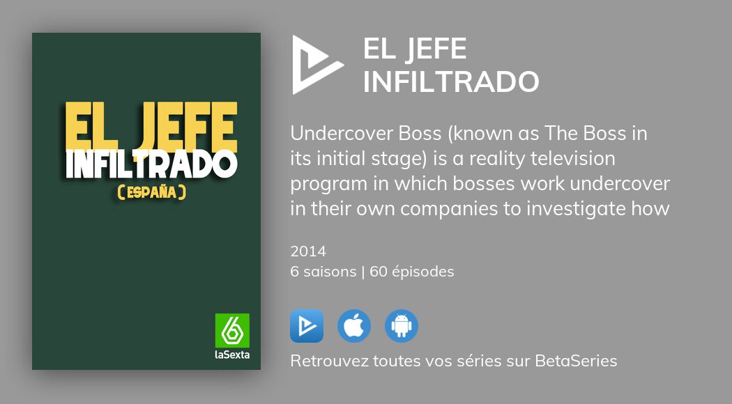 Regarder El jefe infiltrado streaming
