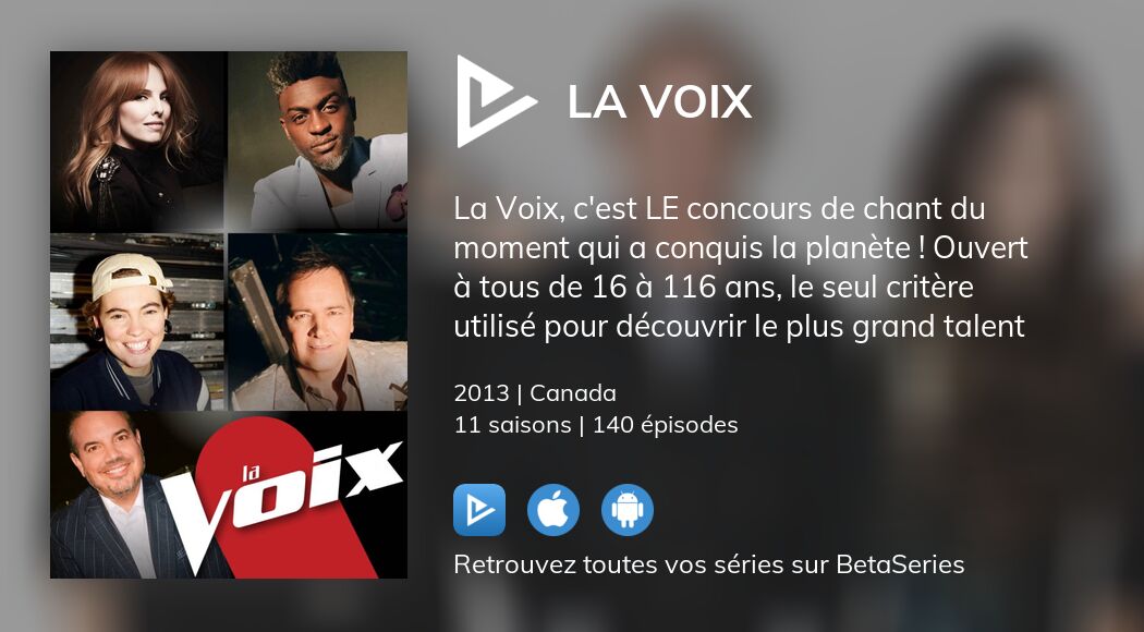 Regarder La Voix streaming