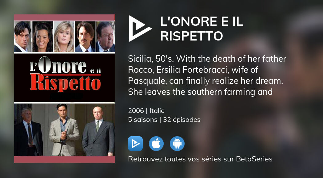 Regarder L'onore e il rispetto streaming